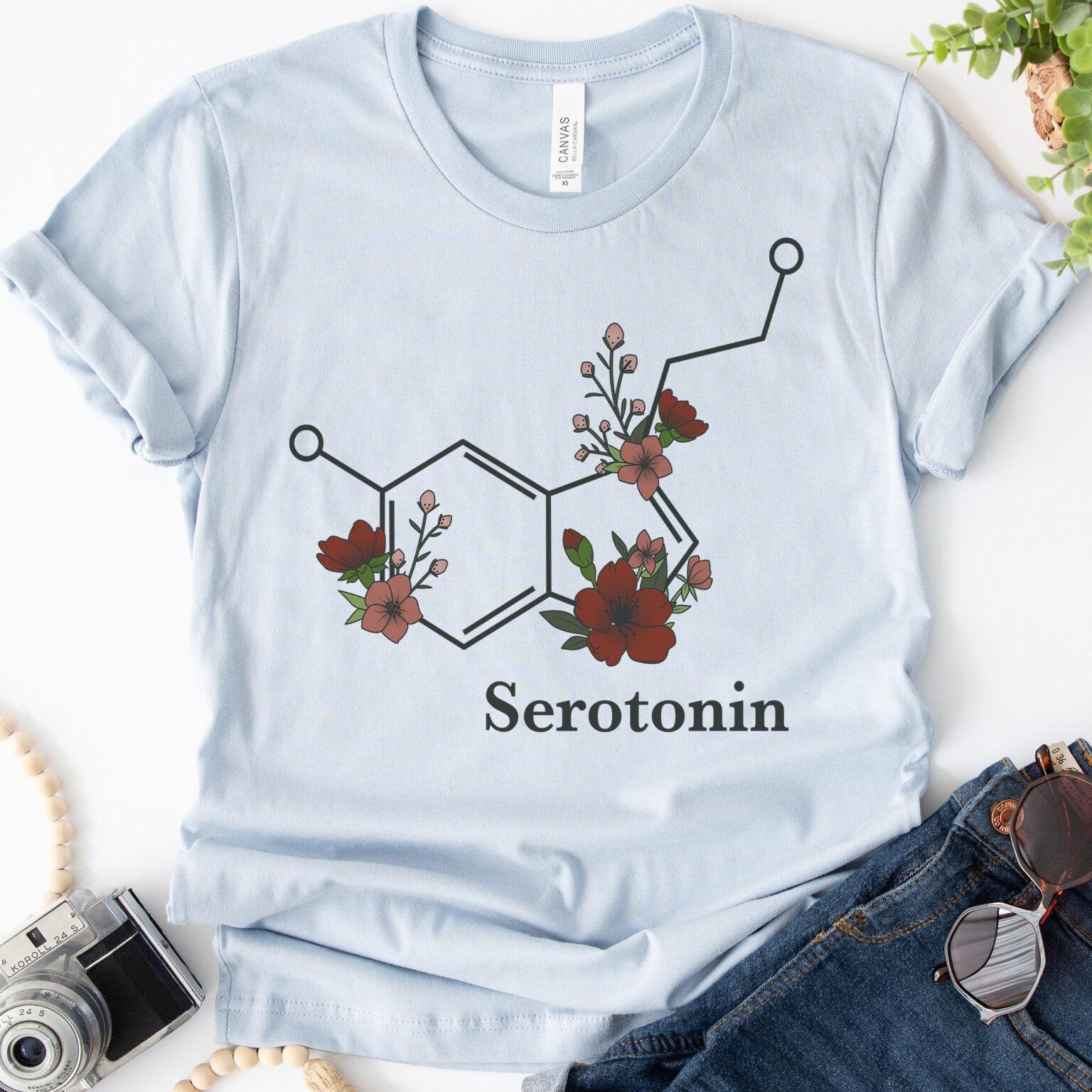 Serotonin Molecule - Women's T-shirt - The Struggling Scientists